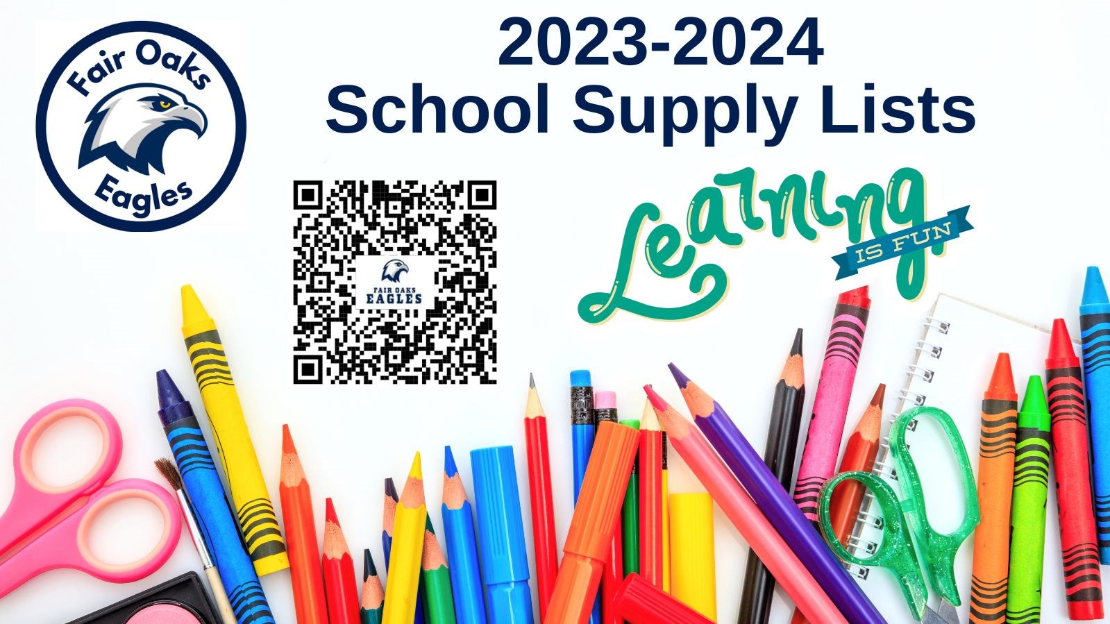 Fair Oaks School Supply Lists Fair Oaks School Supply Lists